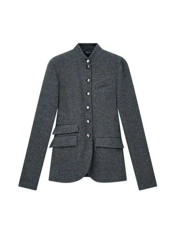 Giorgio Armani Textured Button Front Jacket