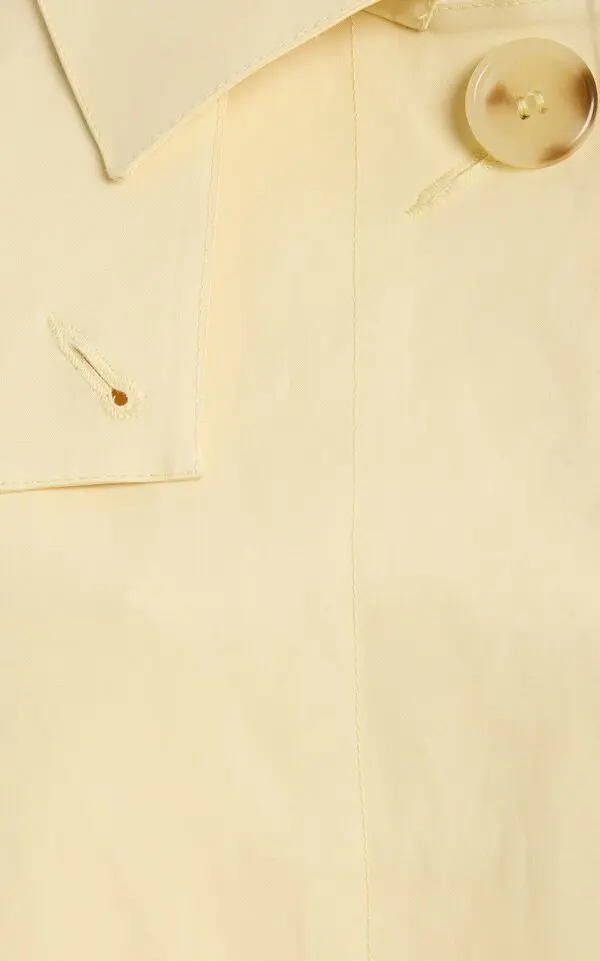 Ulla Johnson Cadogan Cotton Trench Coat - Yellow