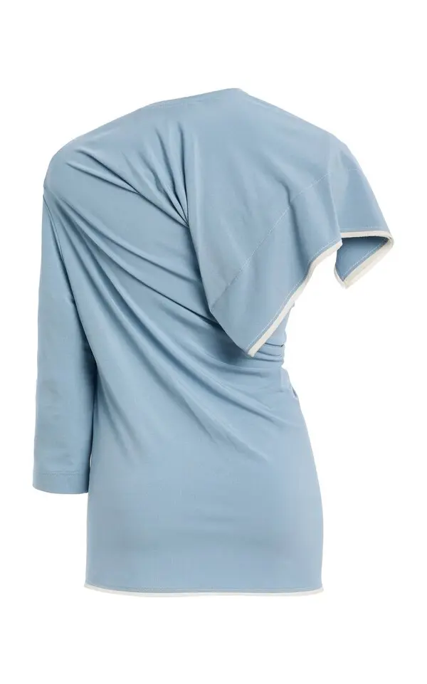 ASHLYN Shikaku Draped Jersey Top