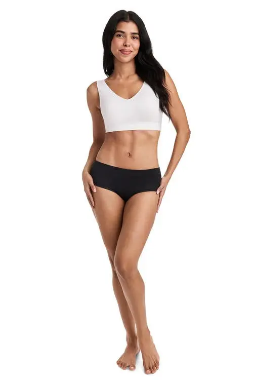 JOCKEY Cotton Stretch Hipster3 Pack - Black