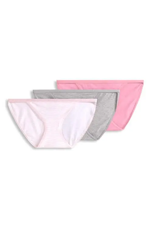 JOCKEY Organic Cotton Stretch String Bikini3 Pack - Tidal Blush