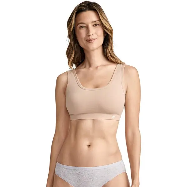 JOCKEY Organic Cotton Stretch Tank Strap Bralette2 Pack - Light