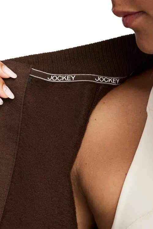 JOCKEY Cotton Blend Varsity Jacket - Walnut