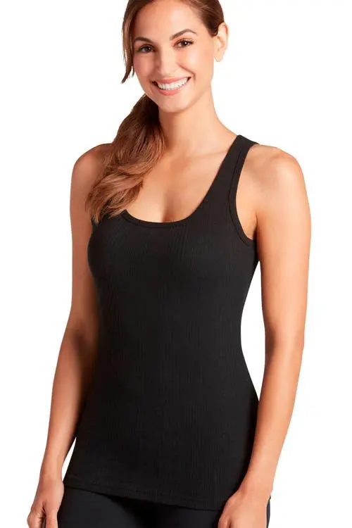 JOCKEY Rib Tank - Black