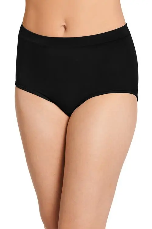 JOCKEY Cotton Stretch Brief - Black