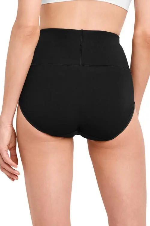JOCKEY Skimmies Cotton Stretch 360° Tummy Smoothing Brief3 Pack - Black/light