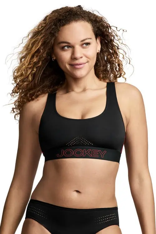 JOCKEY Everactive Ventracool Air Low-impact Sports Bra - Black
