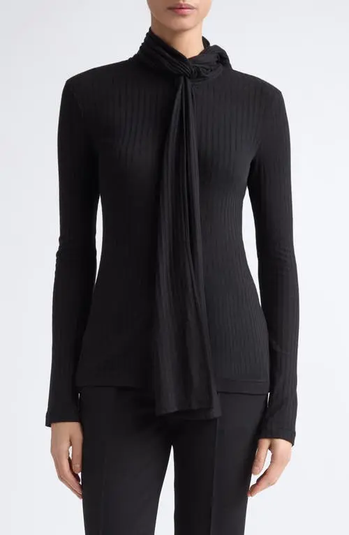TOTEME Ribbed Bow Top