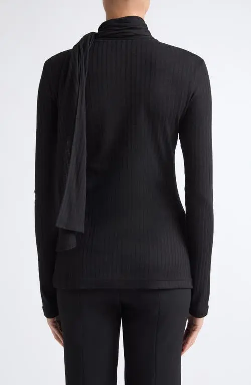 TOTEME Ribbed Bow Top