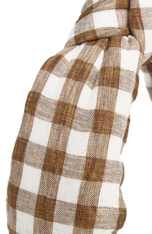 Lele Sadoughi Knotted Gingham Headband