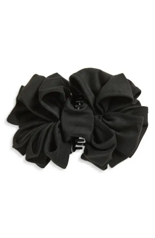 Lele Sadoughi Rita Faux Suede Claw Clip - Jet