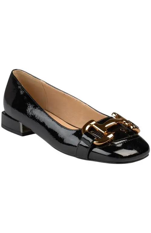 ALMA EN PENA Stirrups Flat Shoe - Black