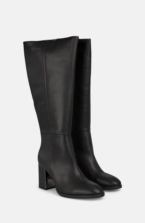 ALMA EN PENA Wide-heeled Boot - Black