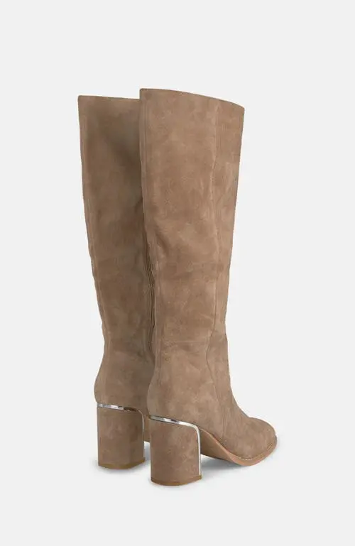 ALMA EN PENA Wide-heeled Boot - Vison
