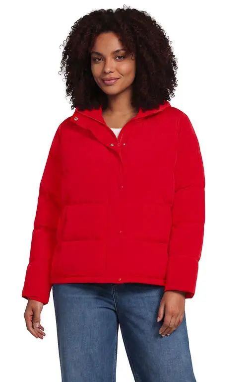 LANDS' END Max 600 Down Puffer Jacket - Compass Red
