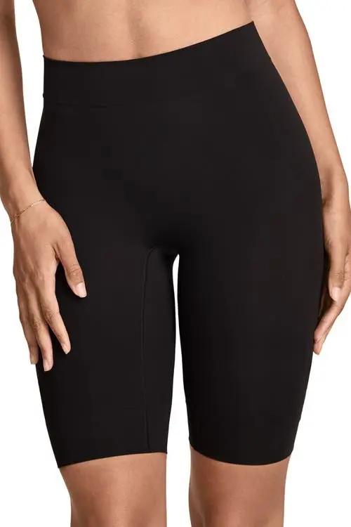 JOCKEY Skimmies Seamfree Ultralight Smoothing Full-thigh Slipshort - Black