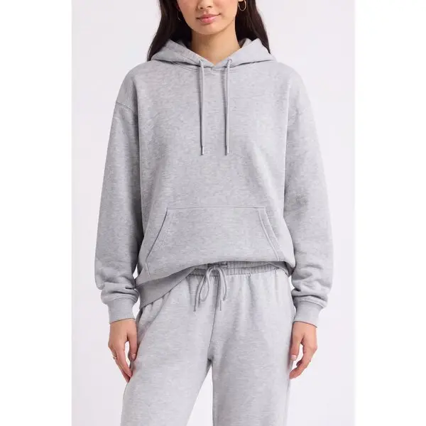 MENINA STEP Classic Pullover Fleece Hoodie - Grey