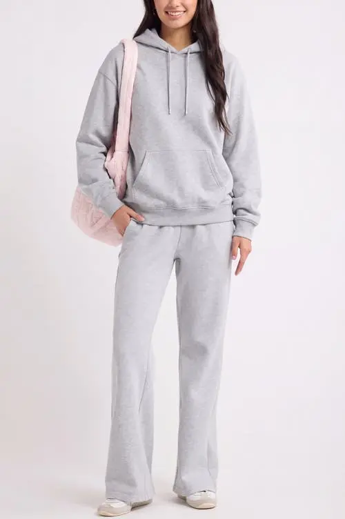 MENINA STEP Classic Pullover Fleece Hoodie - Grey
