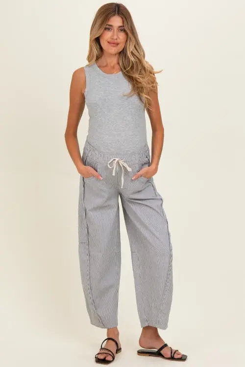 PINKBLUSH Striped Relaxed Fit Pants