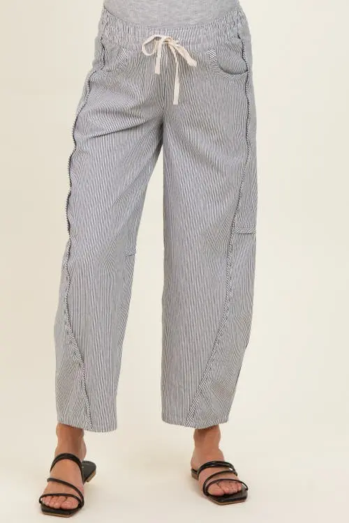 PINKBLUSH Striped Relaxed Fit Pants