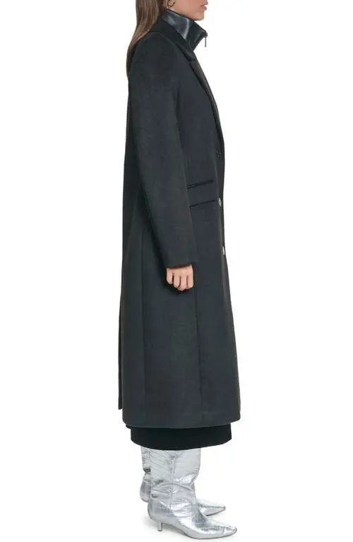 KENNETH COLE Wool Blend Coat With Removable Insert