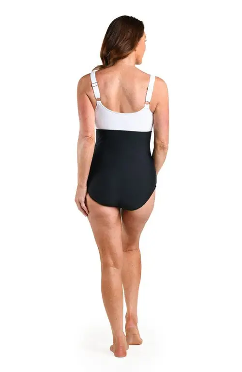 MAXINE OF HOLLYWOOD Solid Sweetheart One-piece Swimsuit