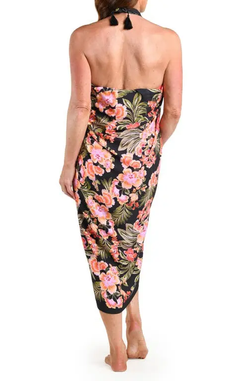 MAXINE OF HOLLYWOOD Rainforest Reflection Floral Sarong