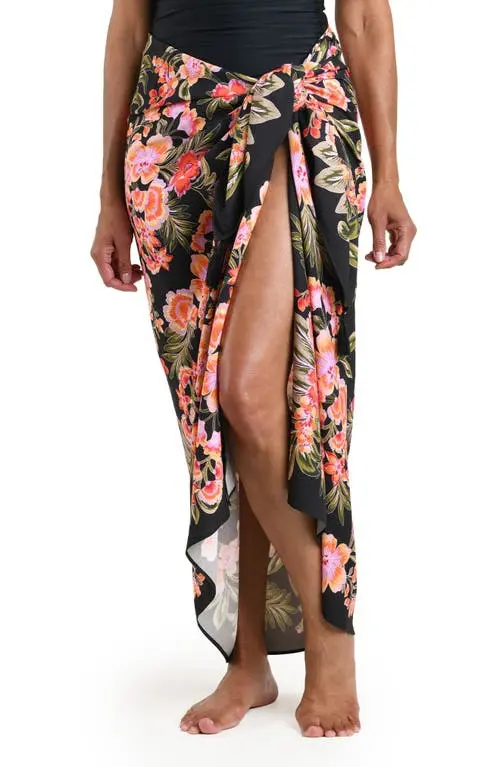 MAXINE OF HOLLYWOOD Rainforest Reflection Floral Sarong
