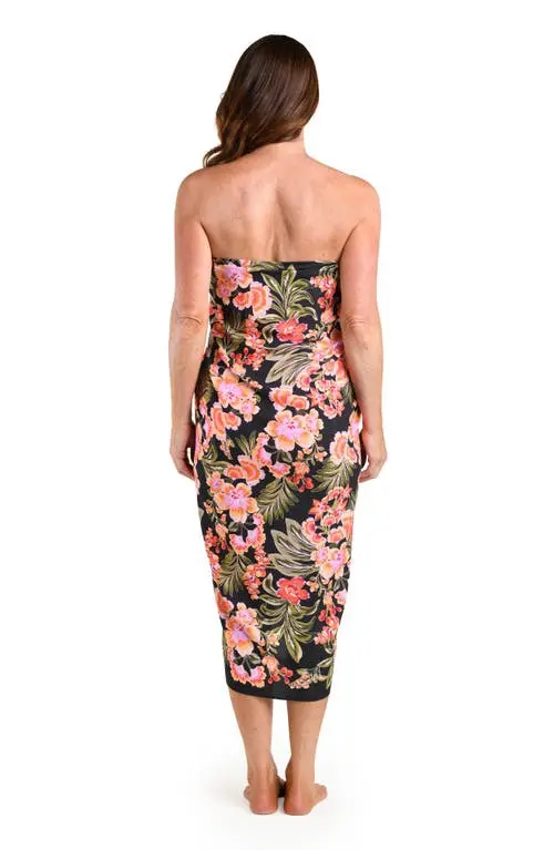 MAXINE OF HOLLYWOOD Rainforest Reflection Floral Sarong