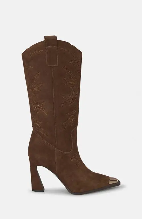 ALMA EN PENA Metallic Toe Boot - Camel