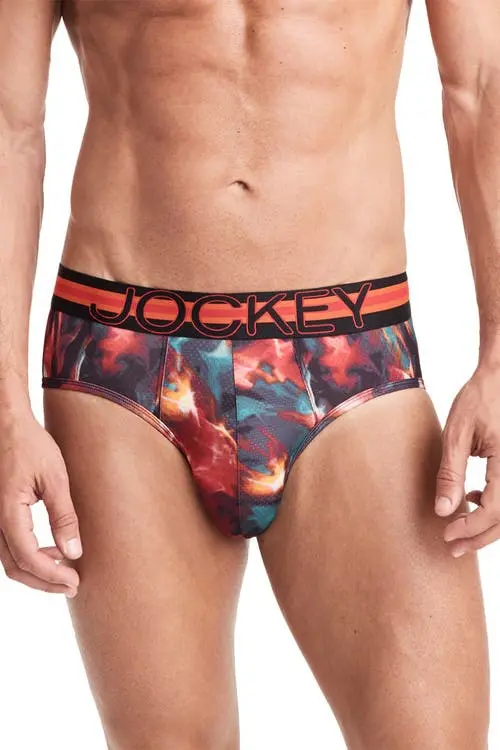 JOCKEY Sport Stability Pouch Microfiber Brief - Campfire Glow