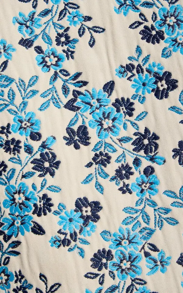 Rosie Assoulin Venus Jacquard Top - Blue