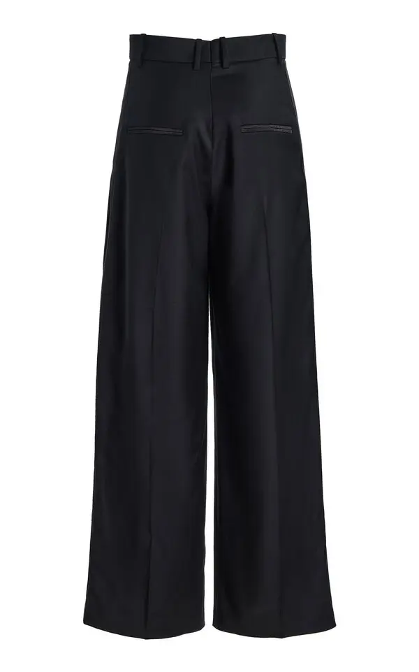 KALLMEYER Fatima Wide-leg Wool-blend Tuxedo Pants