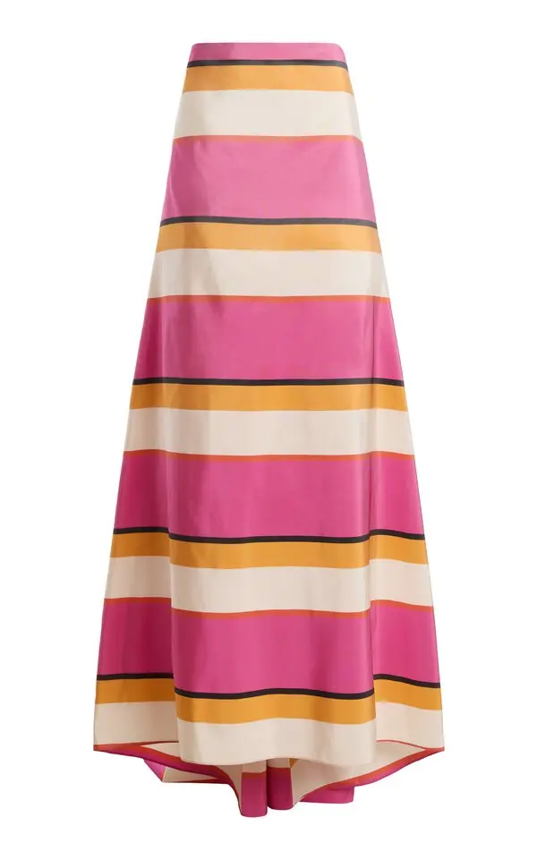 Rosie Assoulin Freshman Silk Maxi Skirt
