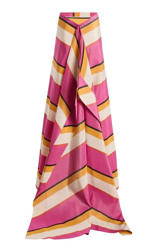Rosie Assoulin Freshman Silk Maxi Skirt