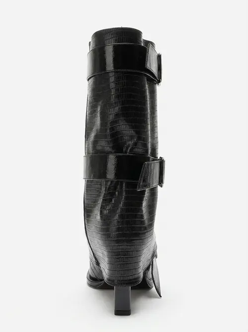 PROLOGUE SHOES Ylva Stiletto Pointed Toe Boot