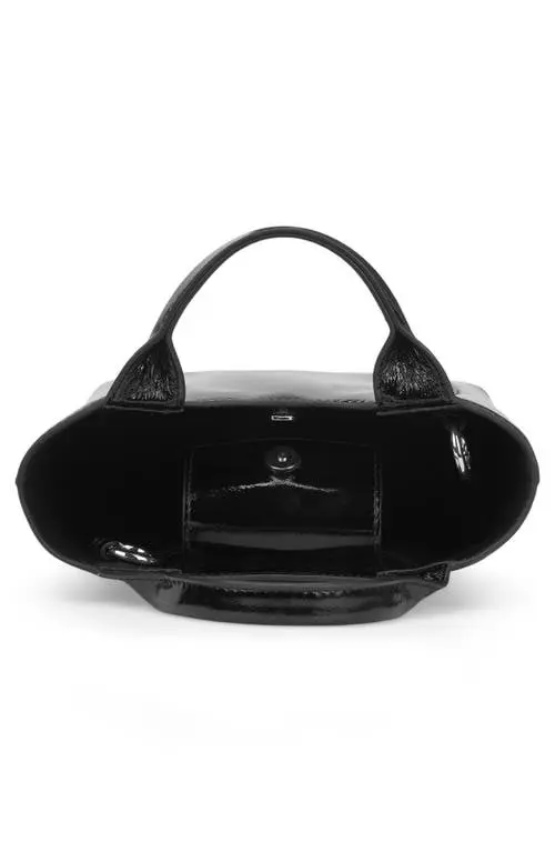 BEHNO Katrina Mini Crinkled Leather Tote