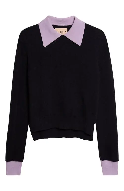 Plan C Crewneck Wool And Camel Hair Sweater