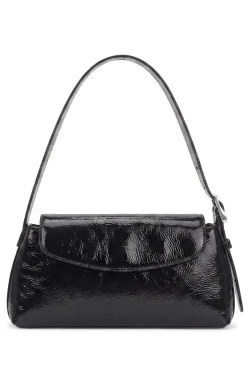 BEHNO Yara Crinkle Leather Baguette Bag