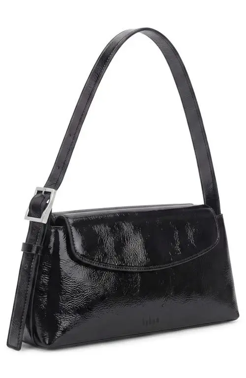 BEHNO Yara Crinkle Leather Baguette Bag