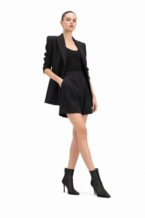 PROLOGUE SHOES Gwena Embellished Transparent Stiletto Boot