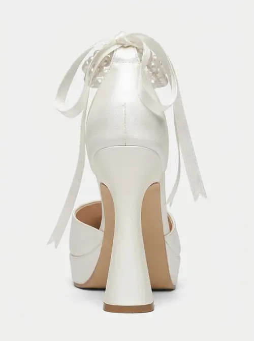 FOREVER & ALWAYS SHOES Vanice Pearl Bridal High Heel Pump