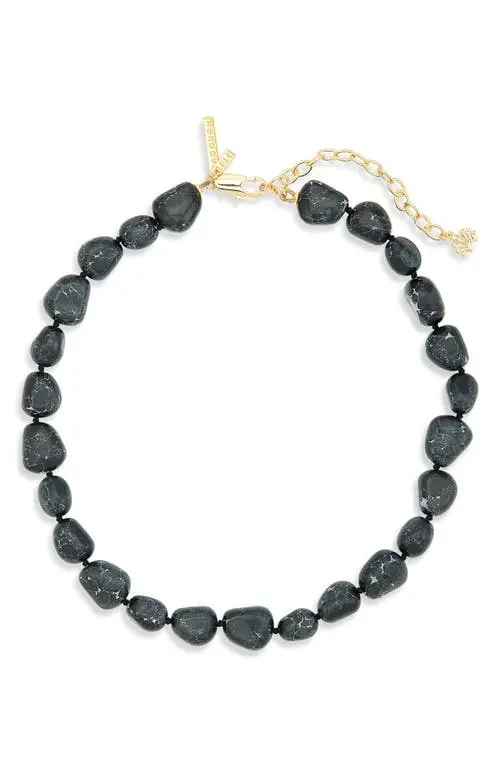 Lele Sadoughi Baroque Stone Collar Necklace