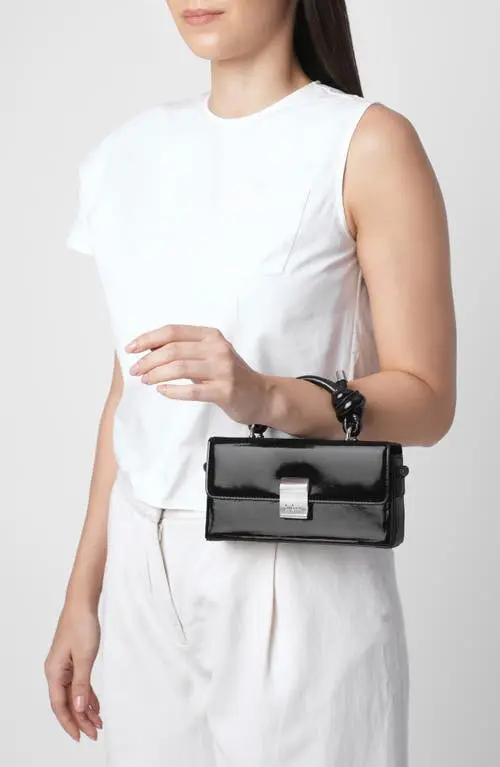 BEHNO Mary Micro Crinkle Leather Crossbody Bag