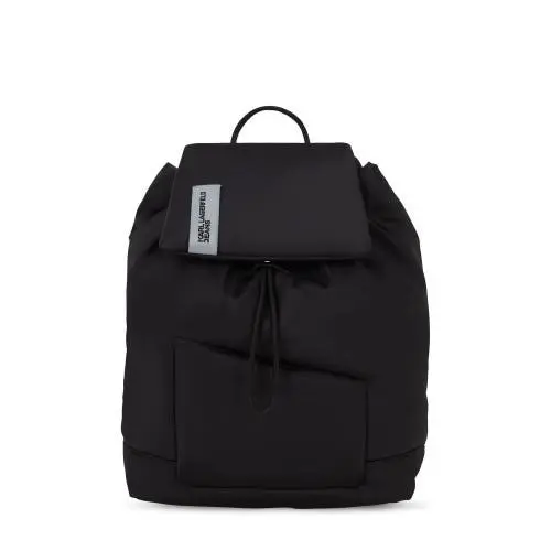 Karl Lagerfeld Padded Nylon Backpack