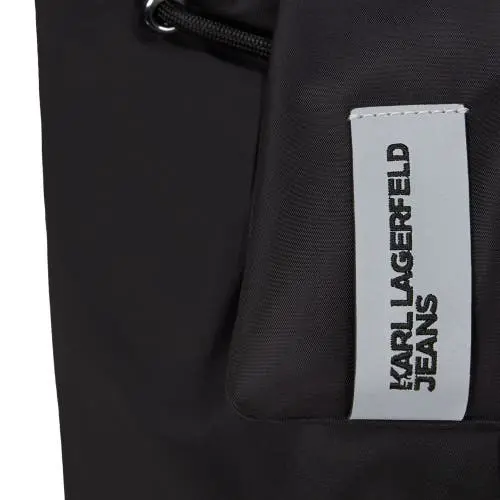 Karl Lagerfeld Padded Nylon Backpack