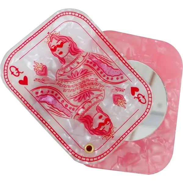JOLLITY & CO Queen Of Hearts Compact Mirror
