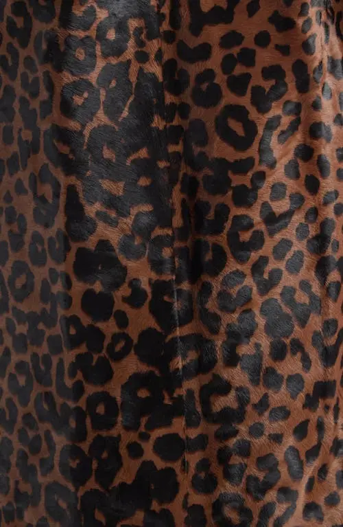 TOTEME Print Genuine Calf Hair Coat