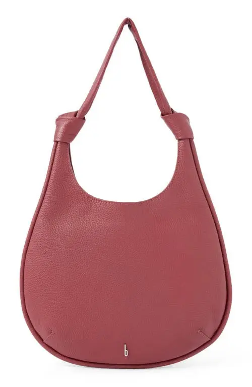 BEHNO Ina Potli Medium N°2 Pebble Leather Hobo - Cherry