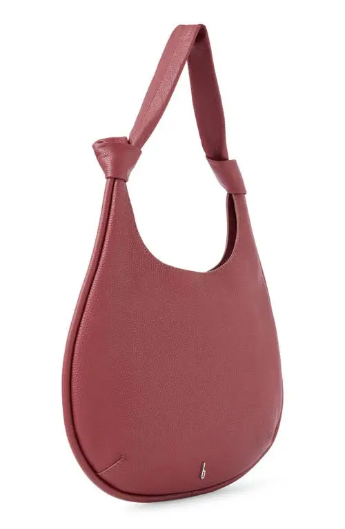 BEHNO Ina Potli Medium N°2 Pebble Leather Hobo - Cherry